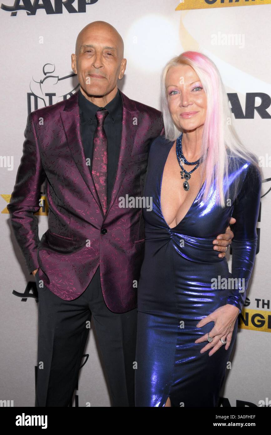 New York, USA. 03rd Mar, 2025. (L-R) David Belafonte and Malena ...