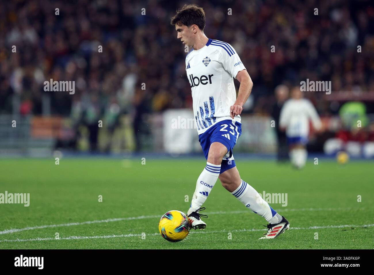 Rome, Italy. 02nd Mar, 2025. Maxime Perrone of Como seen in action during Italian football ...