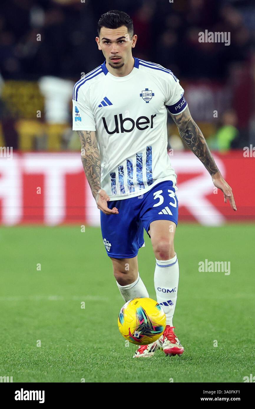 Rome, Italy. 02nd Mar, 2025. Lucas Cunha of Como seen in action during Italian football ...