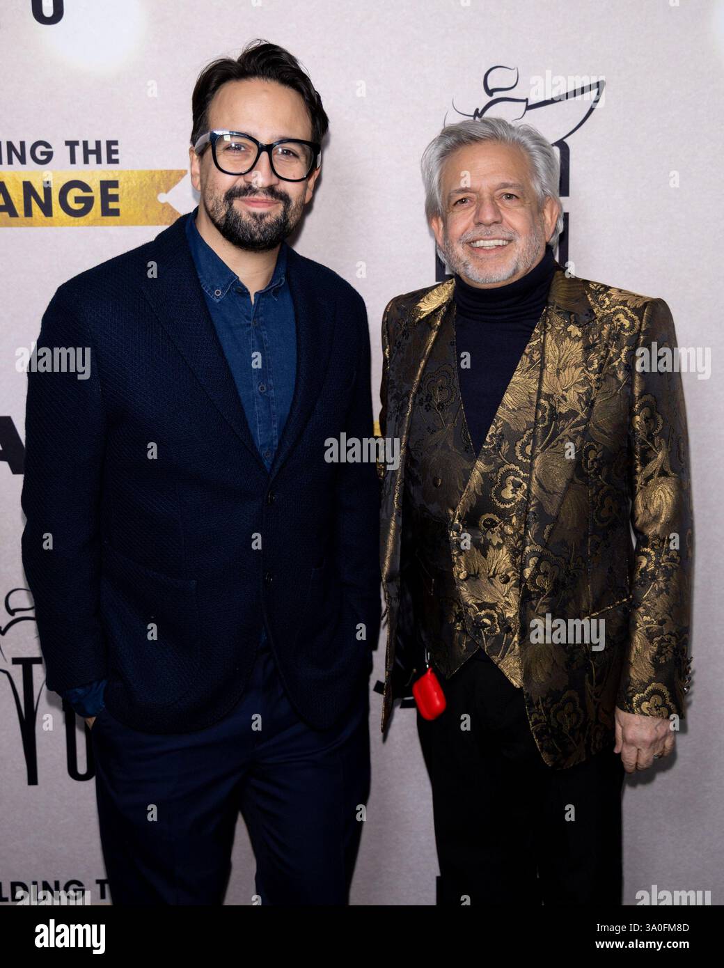 Ny. 03rd Mar, 2025. Lin-Manuel Miranda, Luis A. Miranda Jr. at arrivals ...