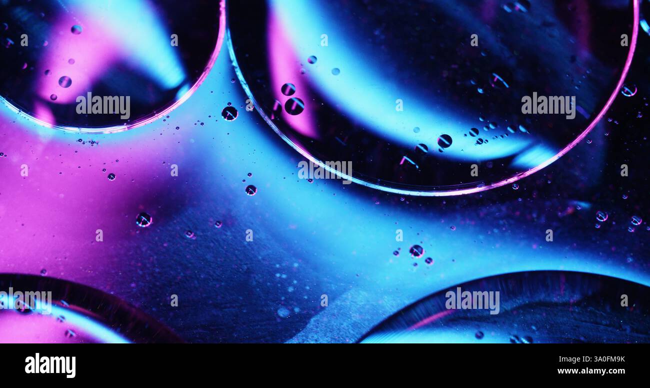 Blur bubbles oil emulsion hi-res stock photography and images - Alamy