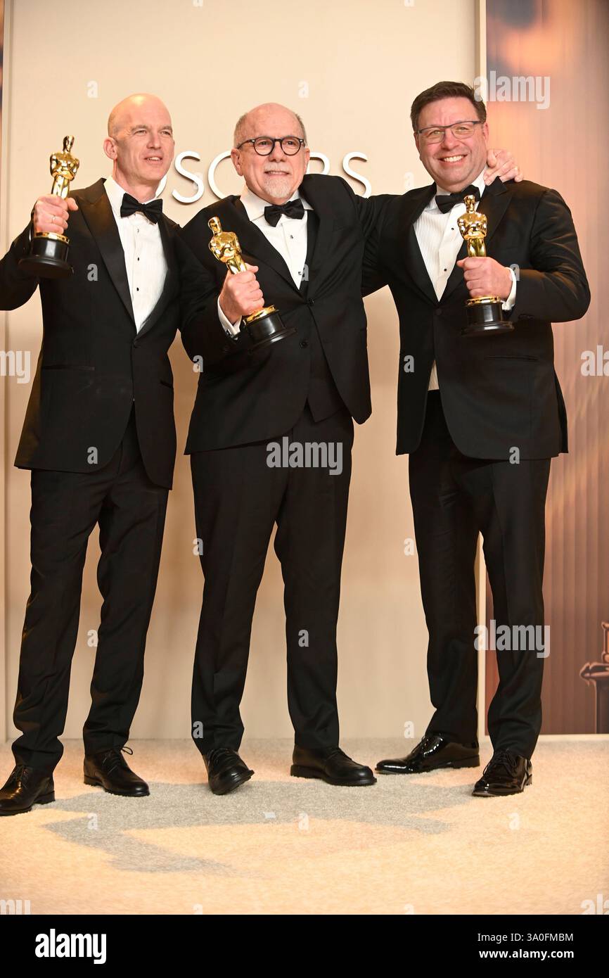 Hollywood, Ca. 2nd Mar, 2025. Gareth John, Richard King and Ron ...