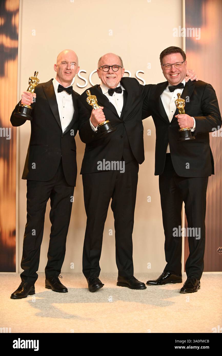 Hollywood, Ca. 2nd Mar, 2025. Gareth John, Richard King and Ron ...