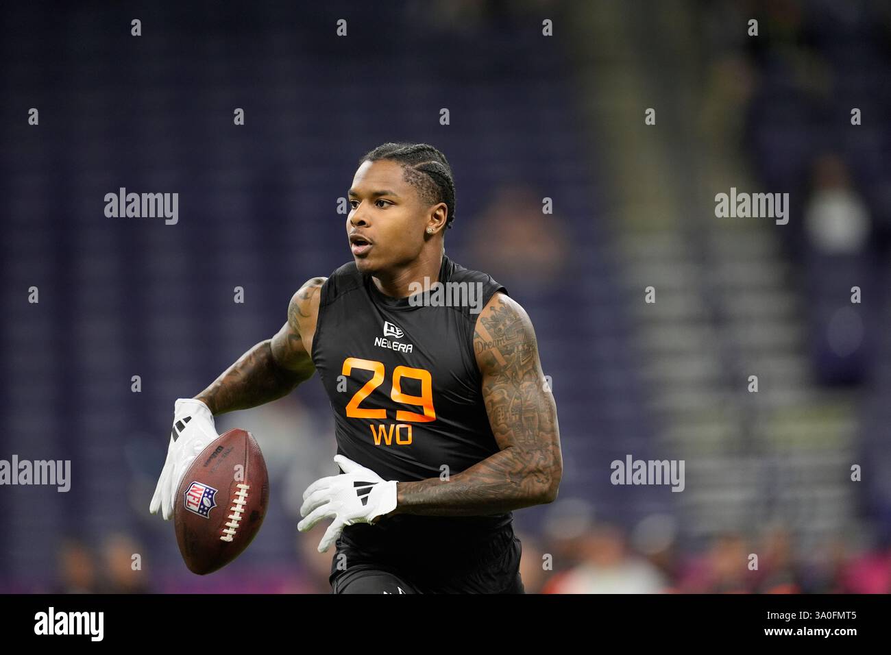 Georgia wide receiver Arian Smith runs a drill at the NFL football ...