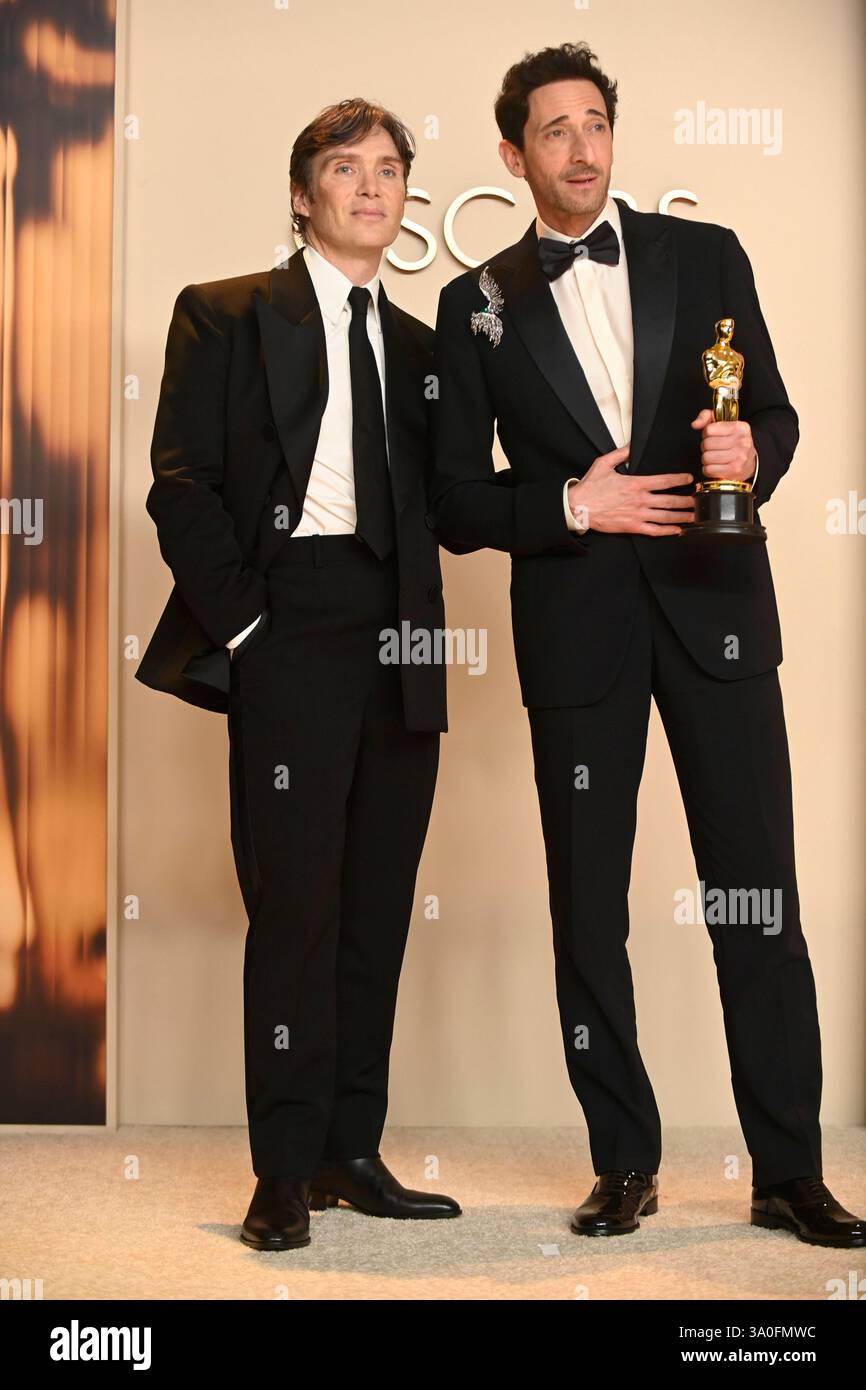 Hollywood, Ca. 2nd Mar, 2025. Cillian Murphy and Adrien Brody in the ...