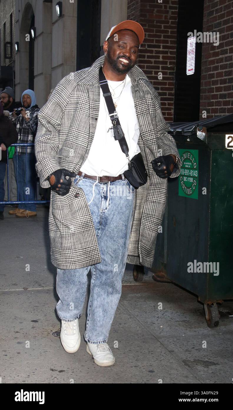NEW YORK, NY- MARCH 3: Brian Tyree Henry at The Late Show with Stephen ...