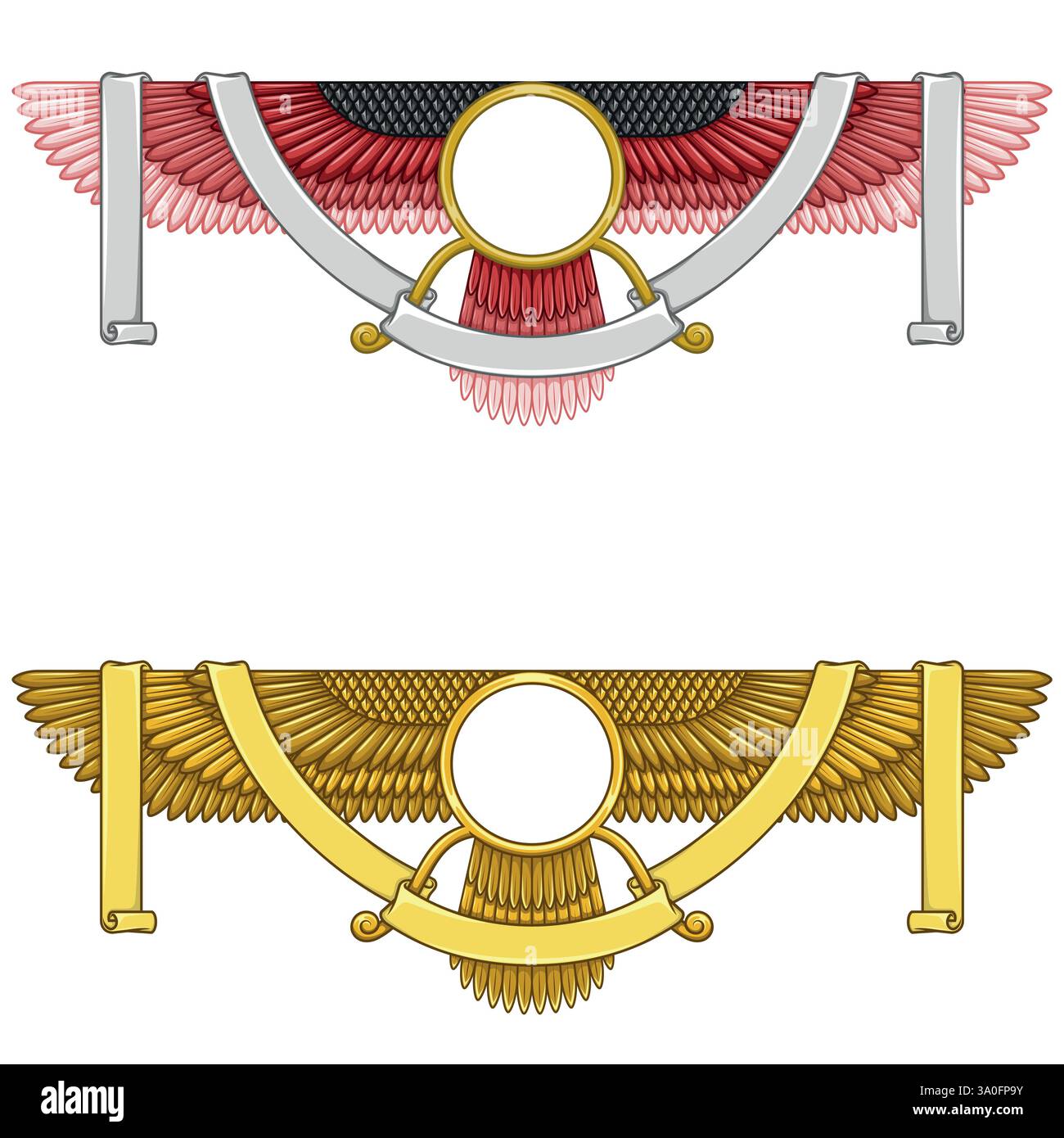 Vector design of Faravahar symbol, symbol of Zoroastrian religion ...
