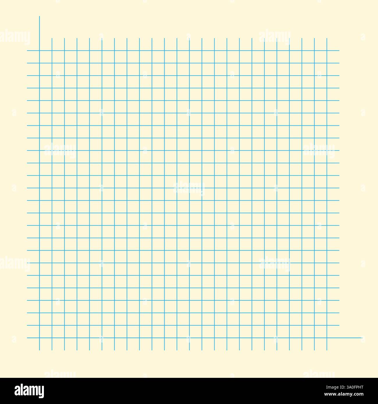 Grid paper. Mathematical graph. Cartesian coordinate system with x-axis ...