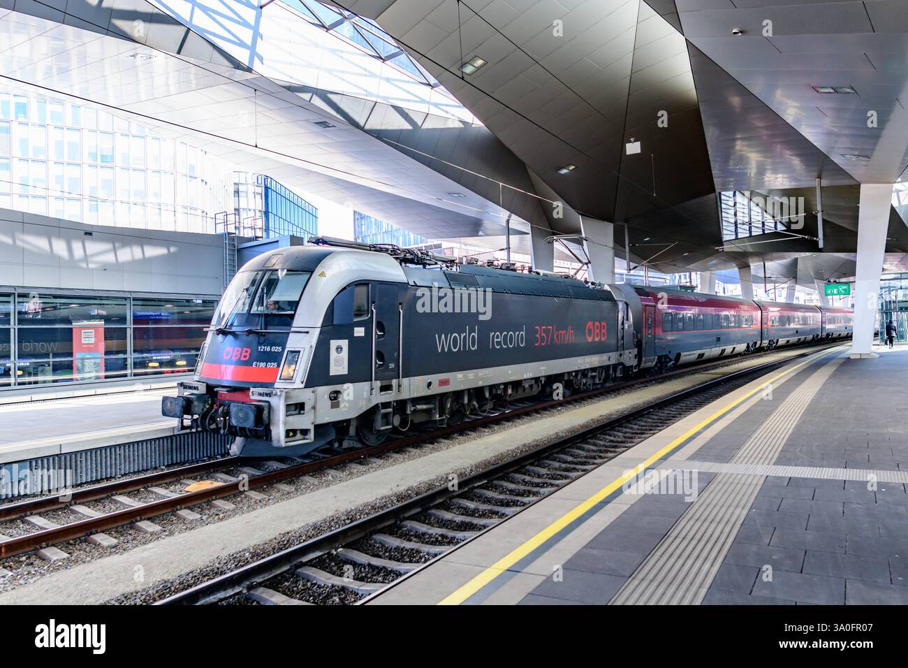 vienna, austria, 03 march, 2025, electric locomotive taurus ...