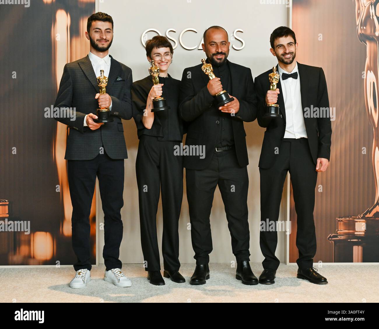 March 2, 2025, Los Angeles, California, USA: (L-R) Basel Adra, Rachel ...