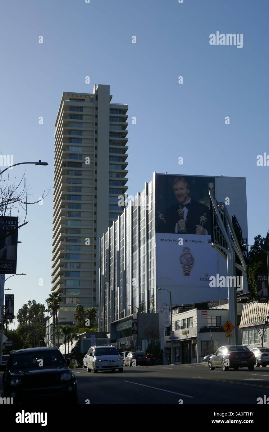 West Hollywood, California, USA 3rd March 2025 Sierra Towers, where ...