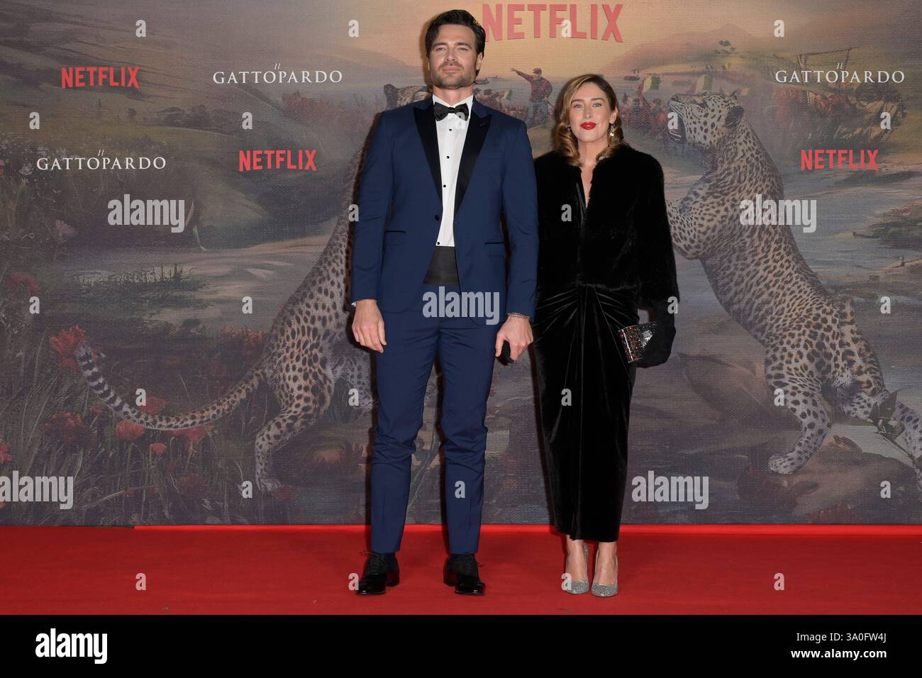 Rome, Italy. 03rd Mar, 2025. Giulio Berruti (l) and Maria Elena Boschi ...