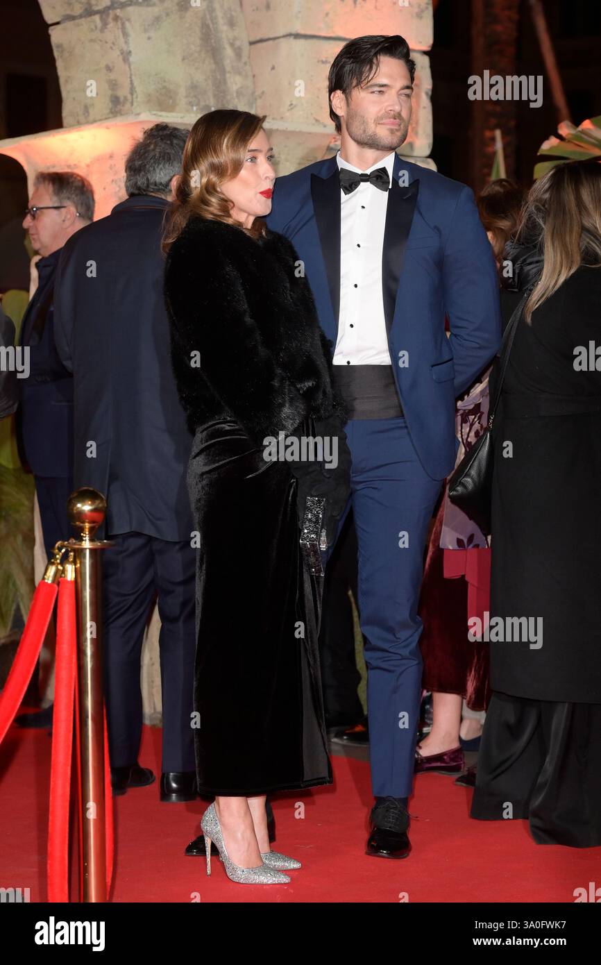 Rome, Italy. 03rd Mar, 2025. Maria Elena Boschi (l) and Giulio Berruti ...
