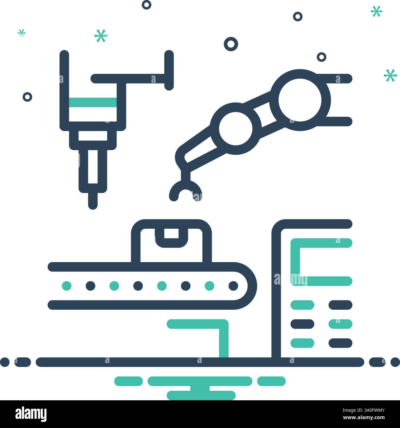 Robotics production Cut Out Stock Images & Pictures - Alamy