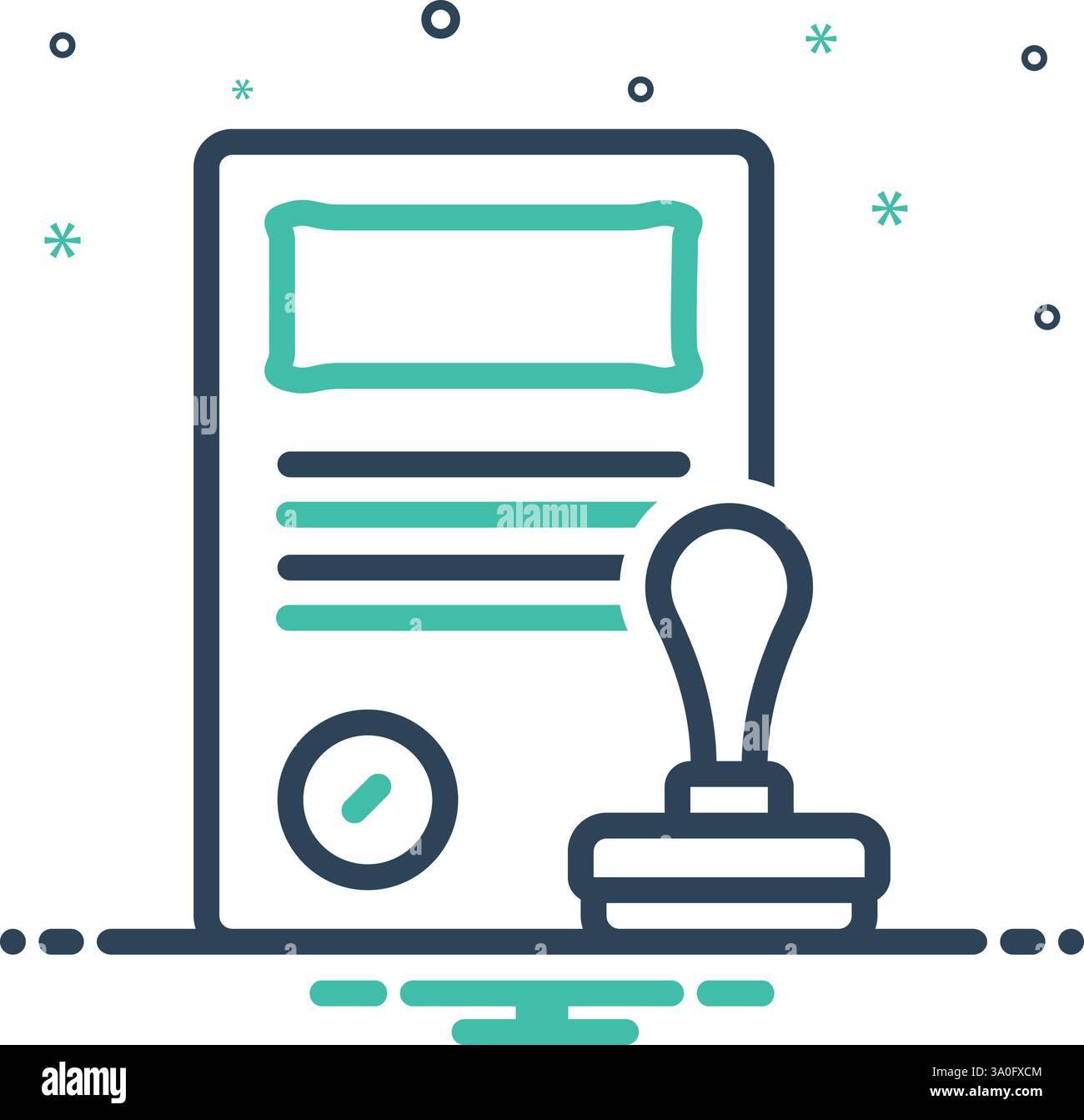 Icon for stamp document, stamp Stock Vector Image & Art - Alamy