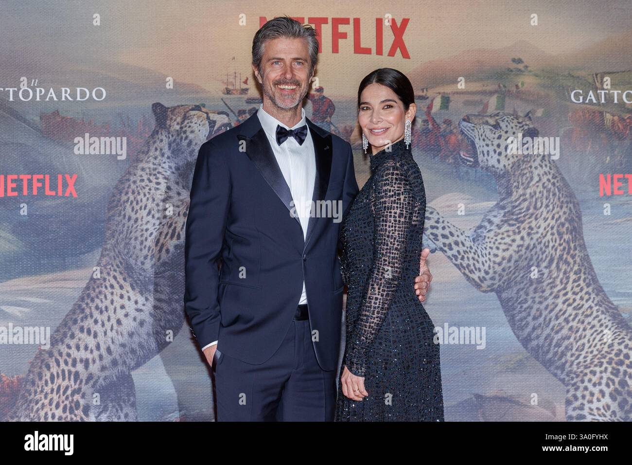 Rome, Italy. 04th Mar, 2025. Kim Rossi Stuart and Ilaria Spada attend ...