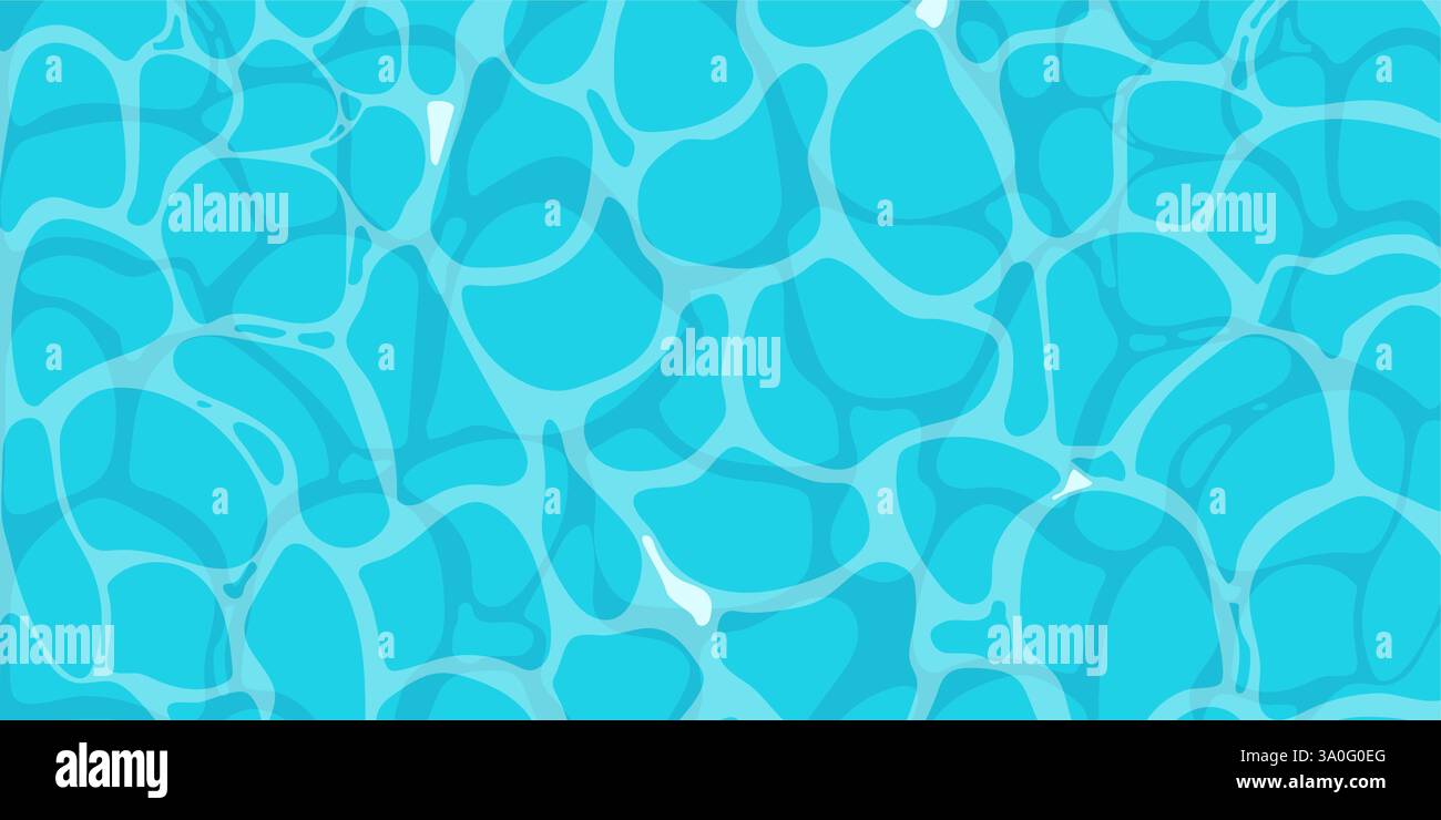 Transparent sea water reflections sunlight Stock Vector Images - Alamy