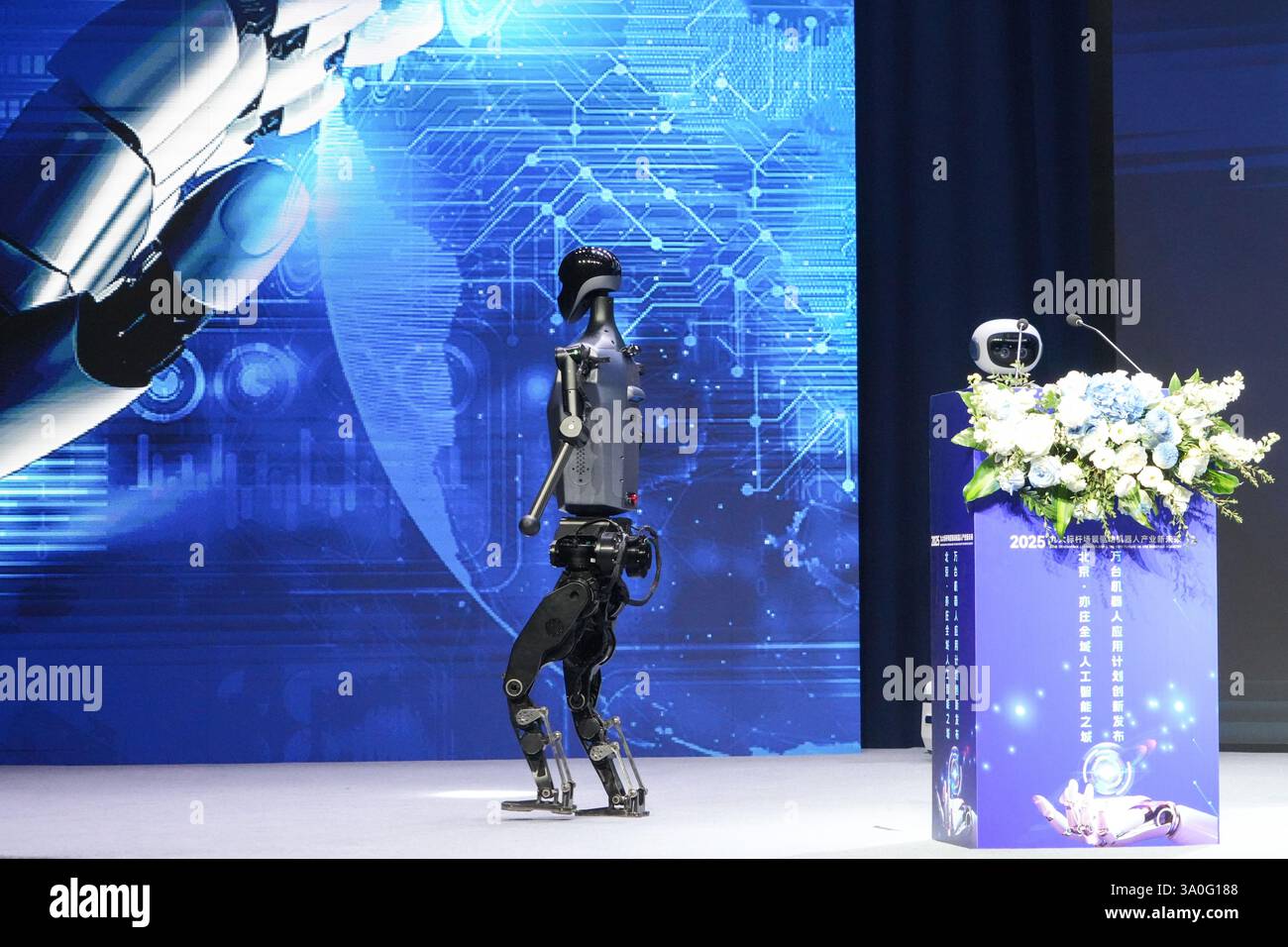 Beijing,China.28th February 2025. "Tiangong", a humanoid robot played ...