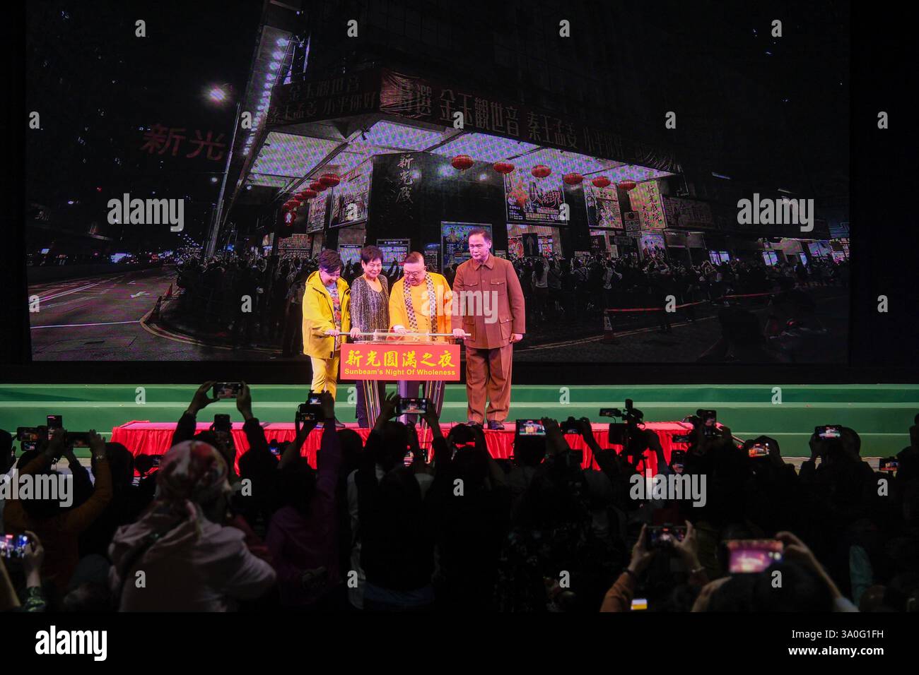 Hong Kong,China.4th March 2025. Theatre operator Edward Li Kui-ming and ...