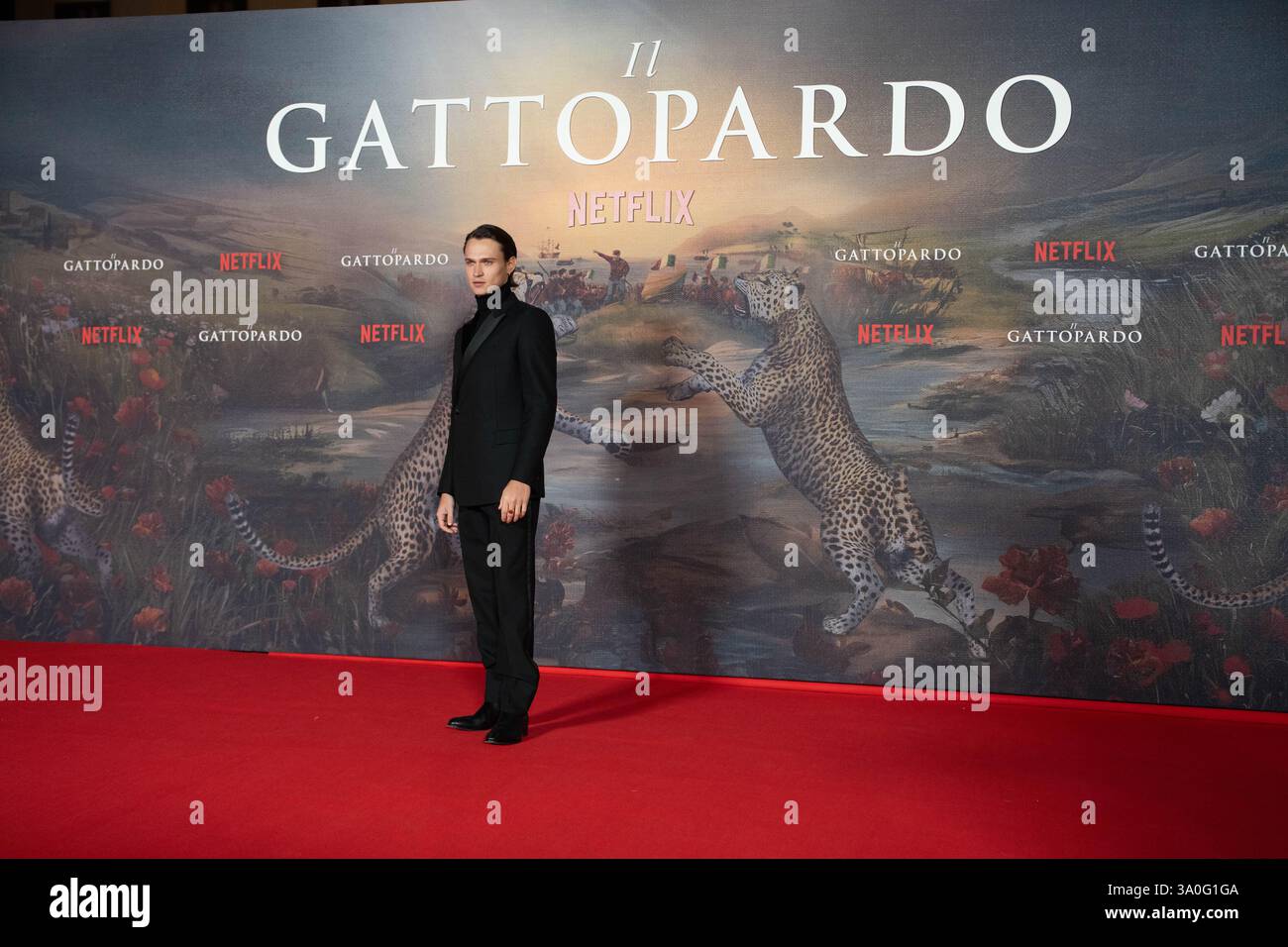 Rome, Italy. 03rd Mar, 2025. Saul Nanni attends the premiere of ''Il ...