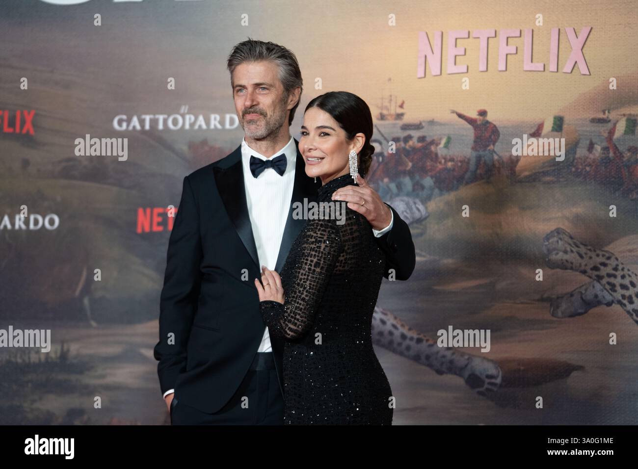 Rome, Italy. 03rd Mar, 2025. Kim Rossi Stuart and Ilaria Spada attend ...