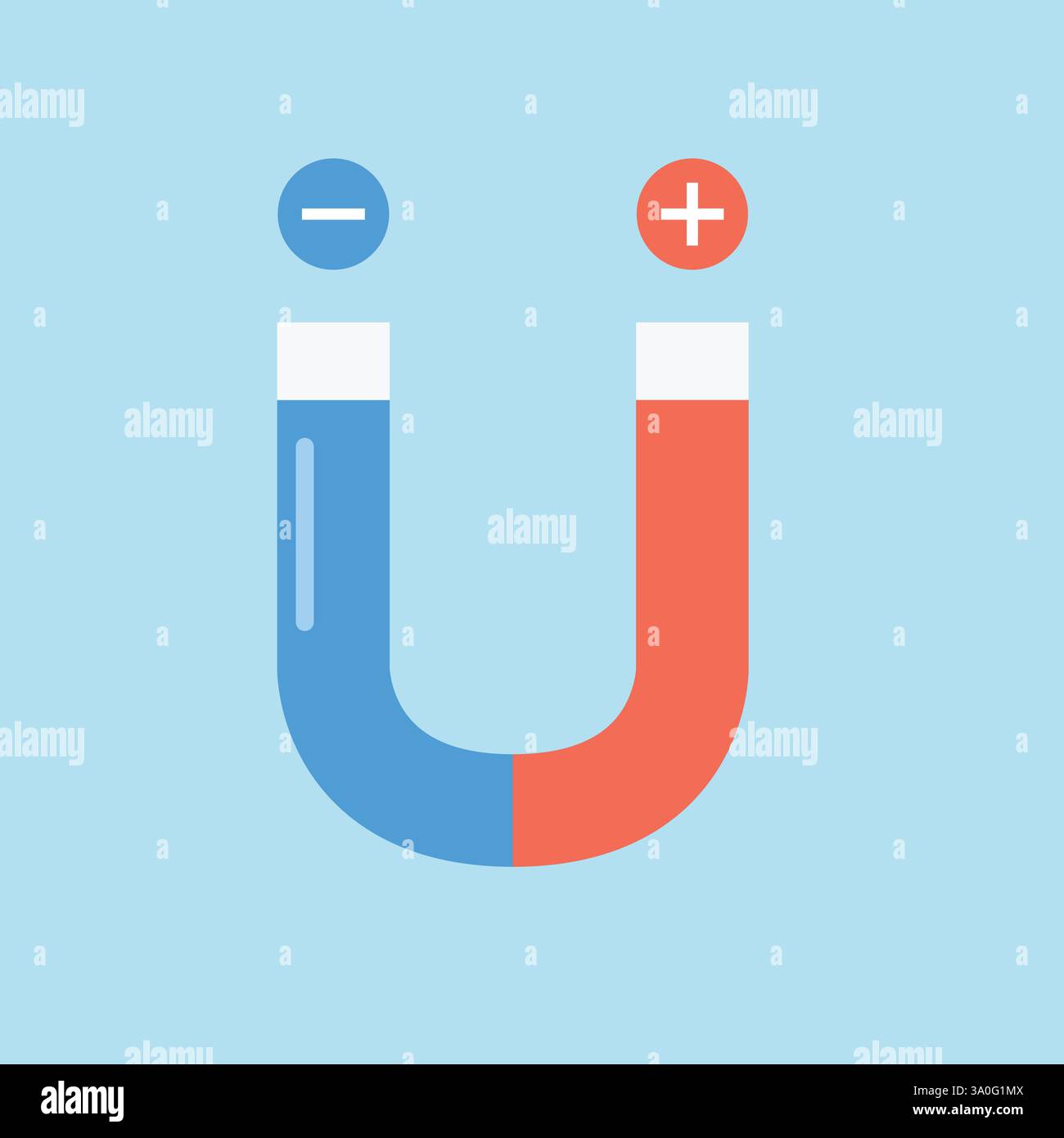 Magnet Flat Style Icon. Vector illustration Stock Vector Image & Art ...