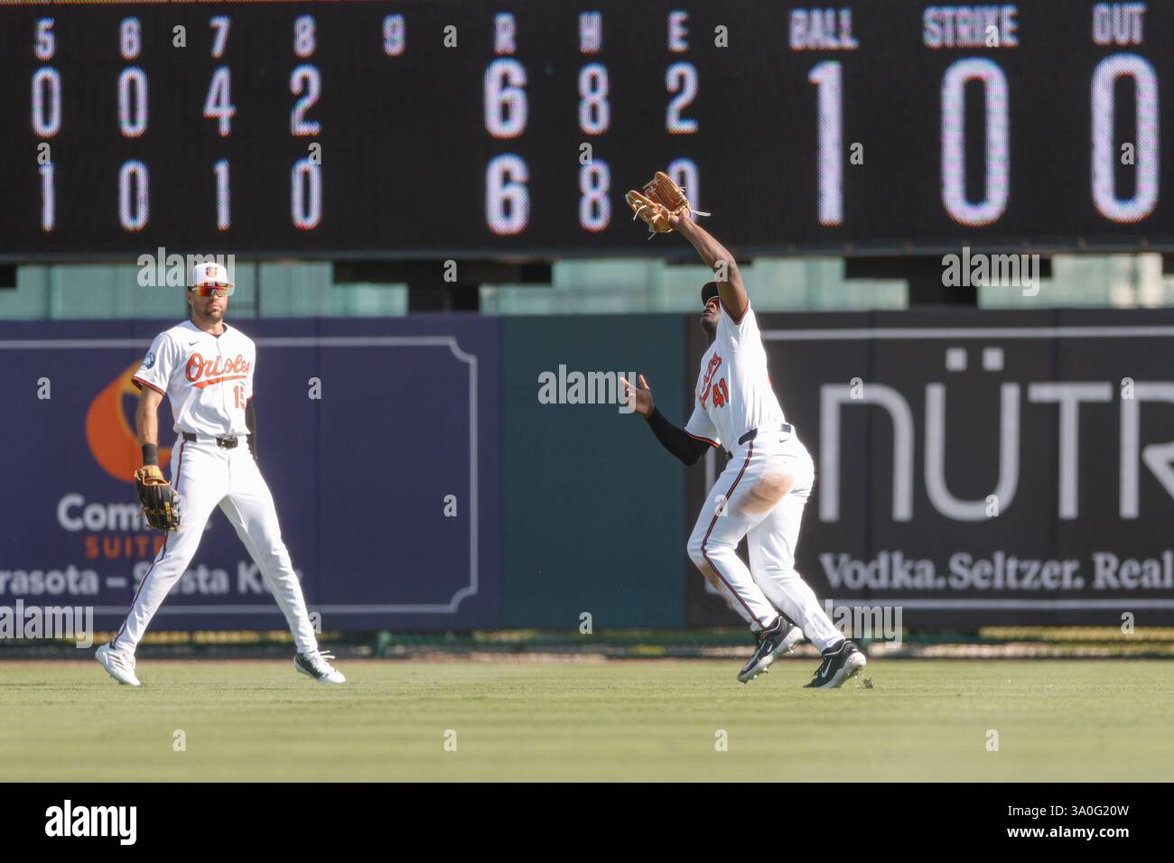 Sarasota FL USA; Baltimore Orioles right fielder Daz Cameron (41 ...