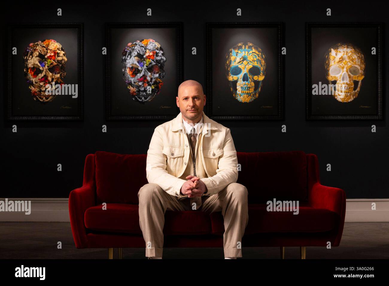 EDITORIAL USE ONLY Artist Gary James McQueen, nephew of the late ...