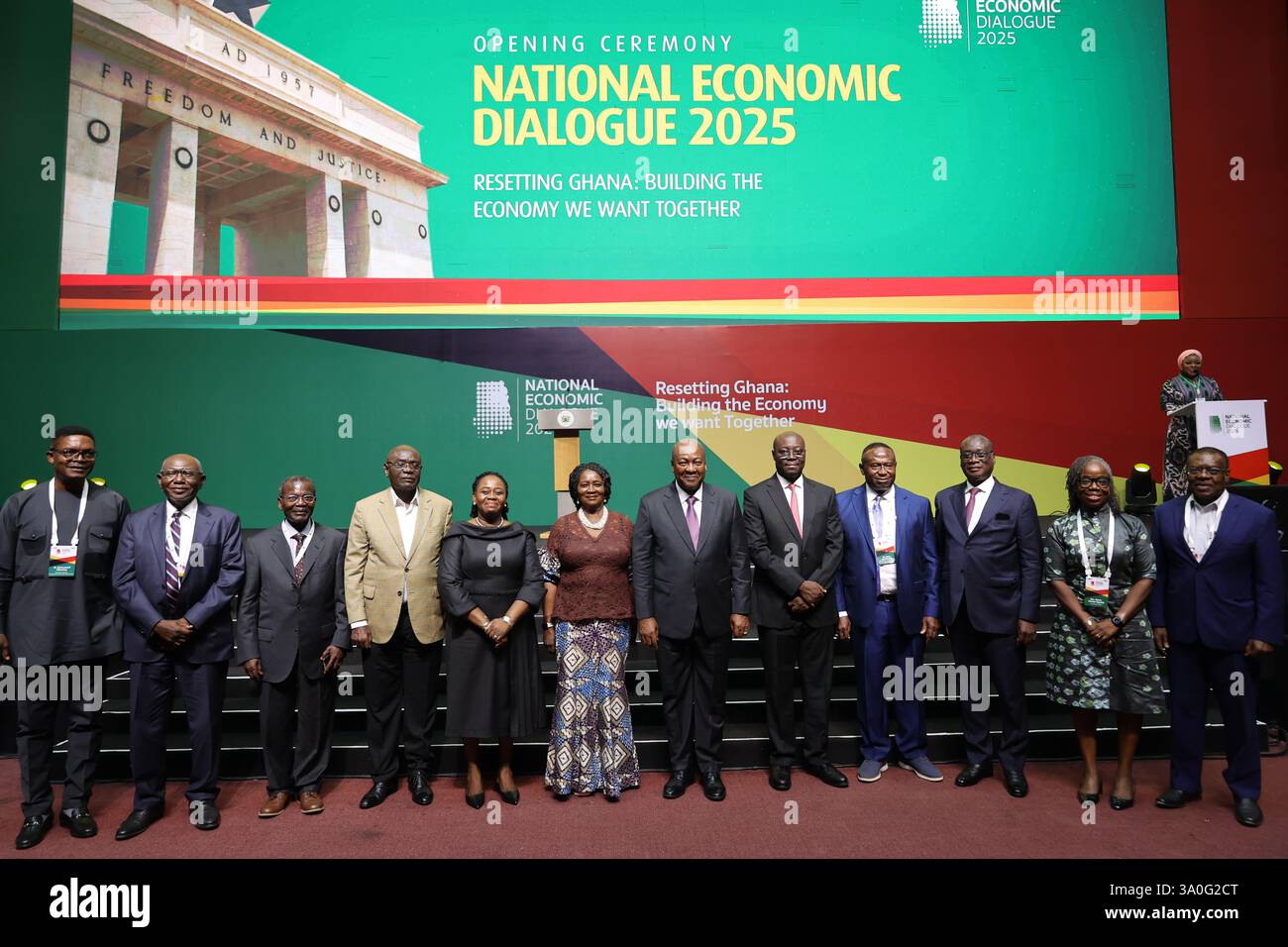 Accra, Ghana. 3rd Mar, 2025. Ghanaian President John Dramani Mahama ...