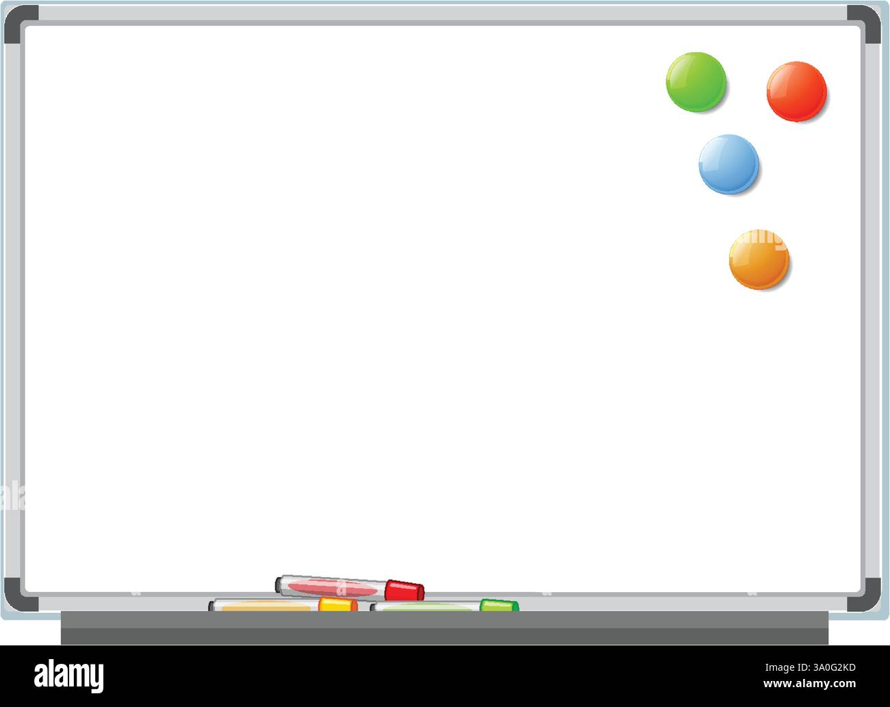 Drawing board with magnets Stock Vector Images - Alamy