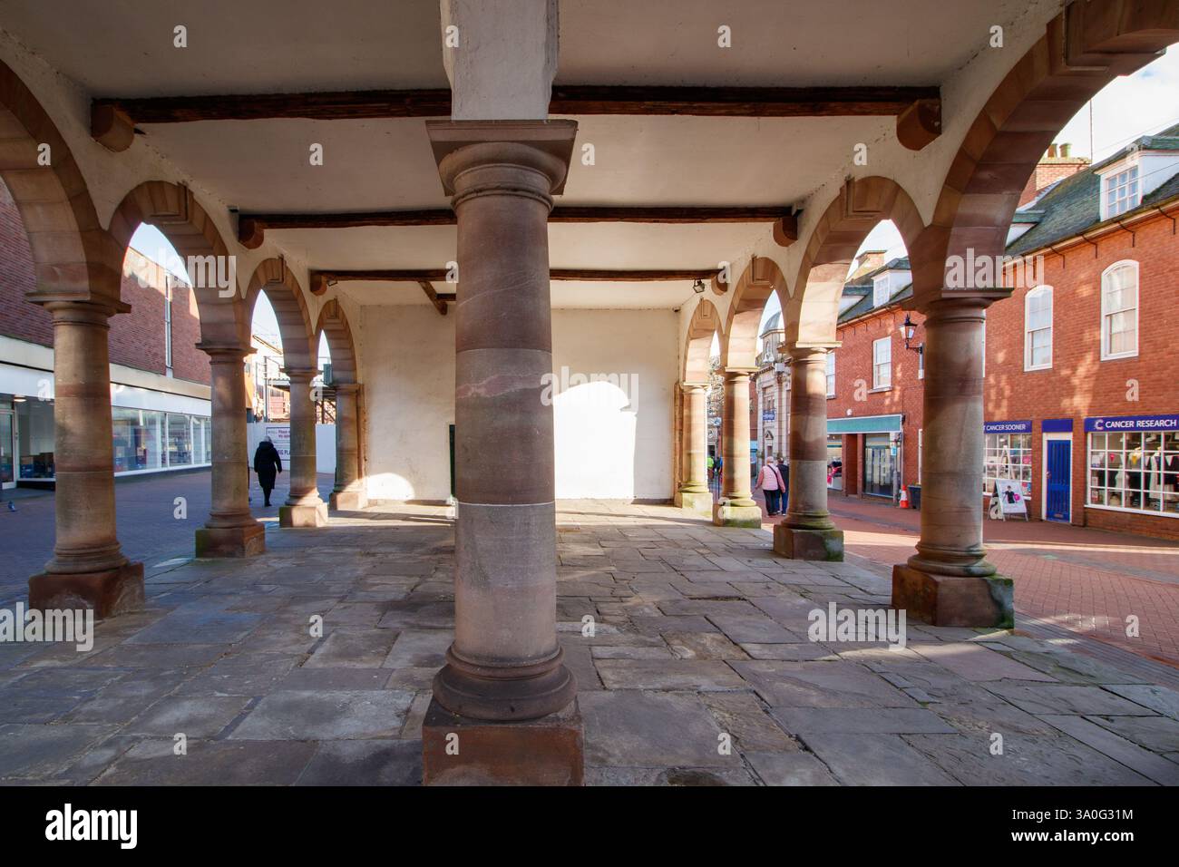 The Market Square in Tamworth Town Centre. Part of the conservation ...