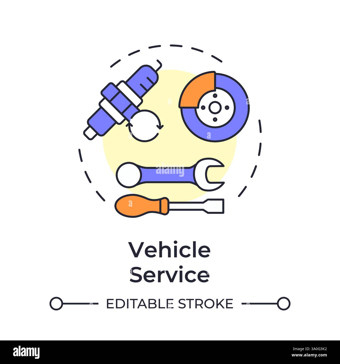 Image mobile auto service Cut Out Stock Images & Pictures - Alamy