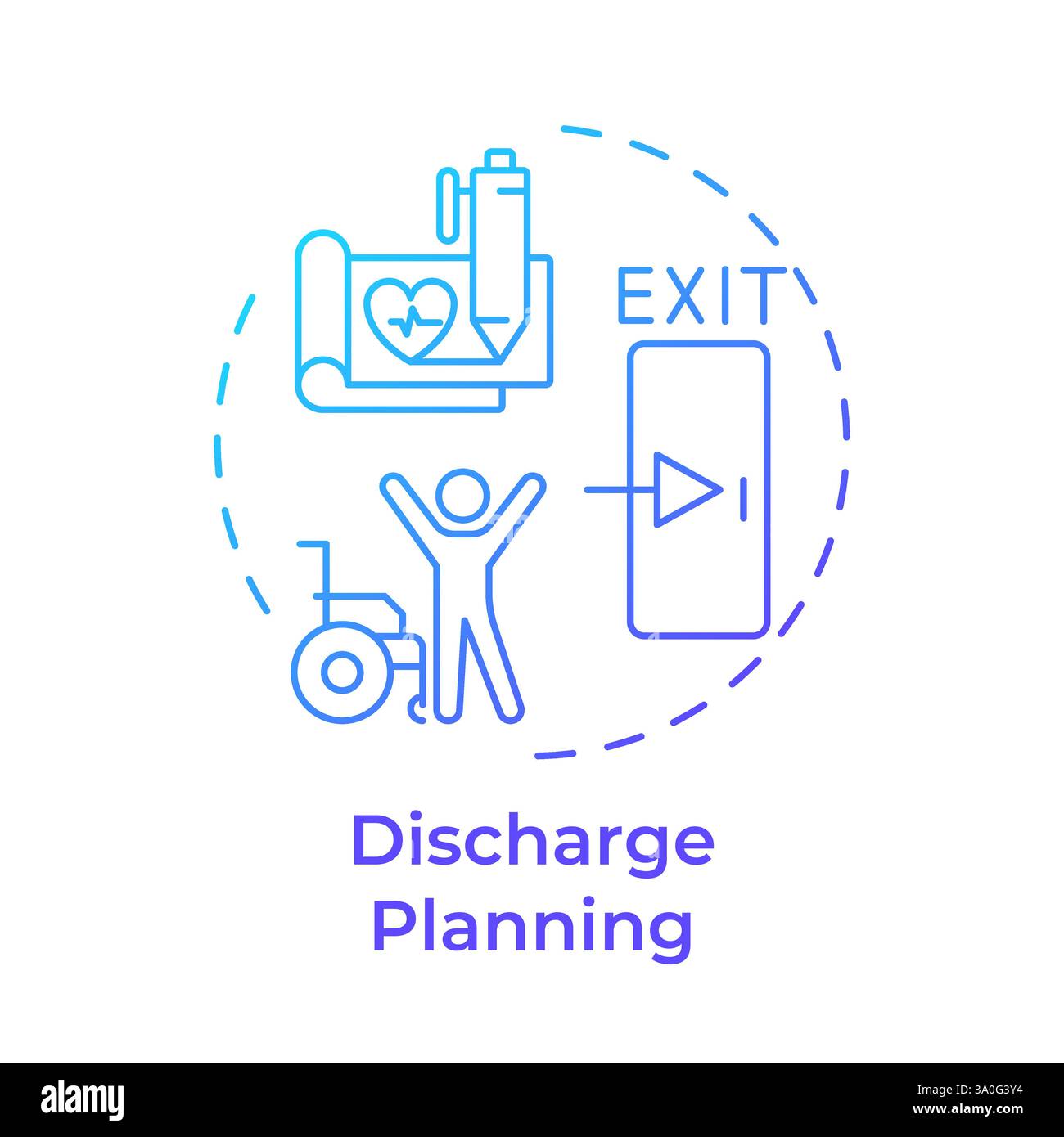 Hospital discharge illustration hi-res stock photography and images - Alamy