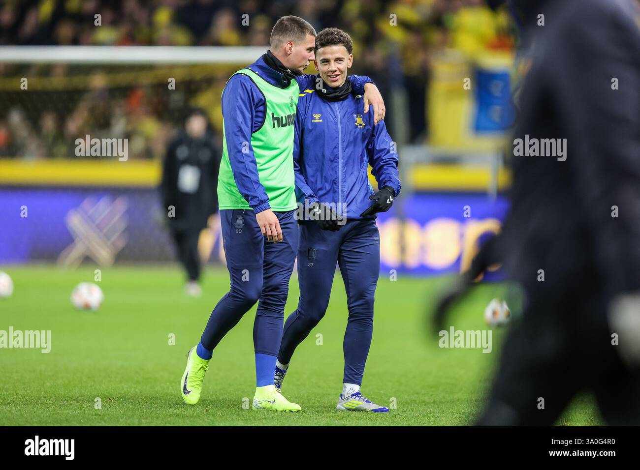 Broendby, Denmark. 03rd, March 2025. Jordi Vanlerberghe (L) and Clement ...