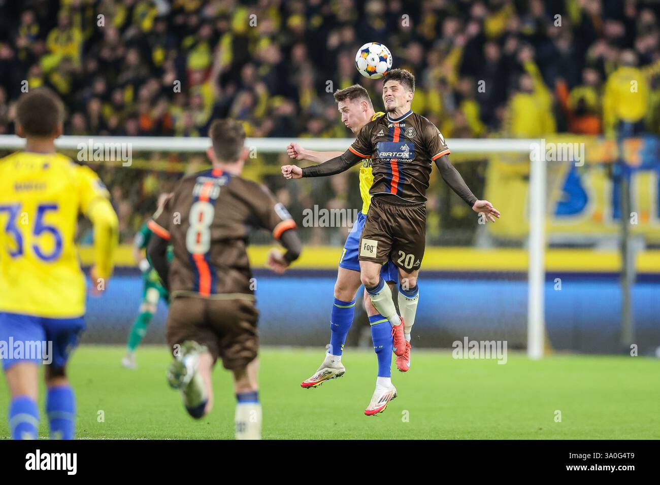 Broendby, Denmark. 03rd Mar, 2025. Leon Klassen (20) of Lyngby BK seen during the 3F Superliga ...