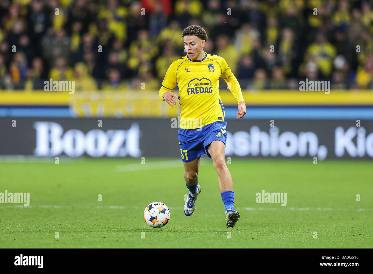 Broendby, Denmark. 03rd Mar, 2025. Clement Bischoff (37) of Broendby IF ...