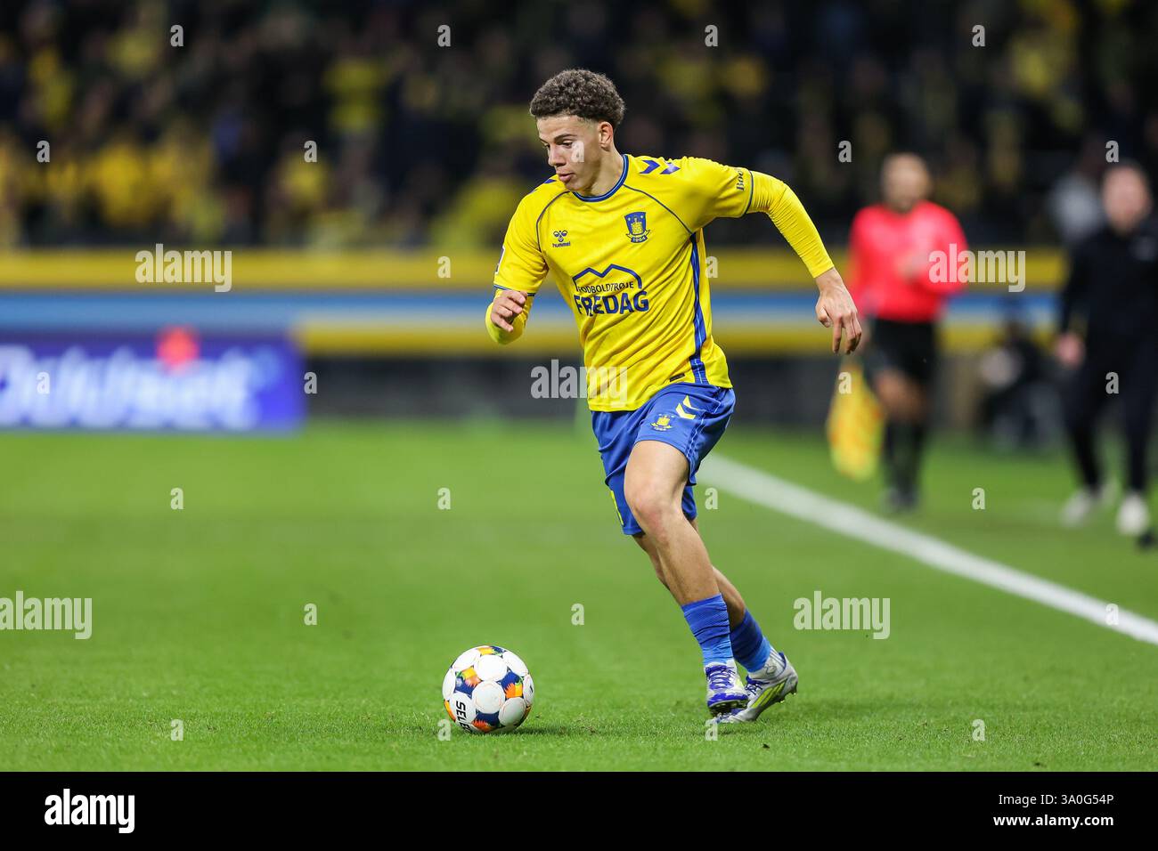 Broendby, Denmark. 03rd Mar, 2025. Clement Bischoff (37) of Broendby IF ...