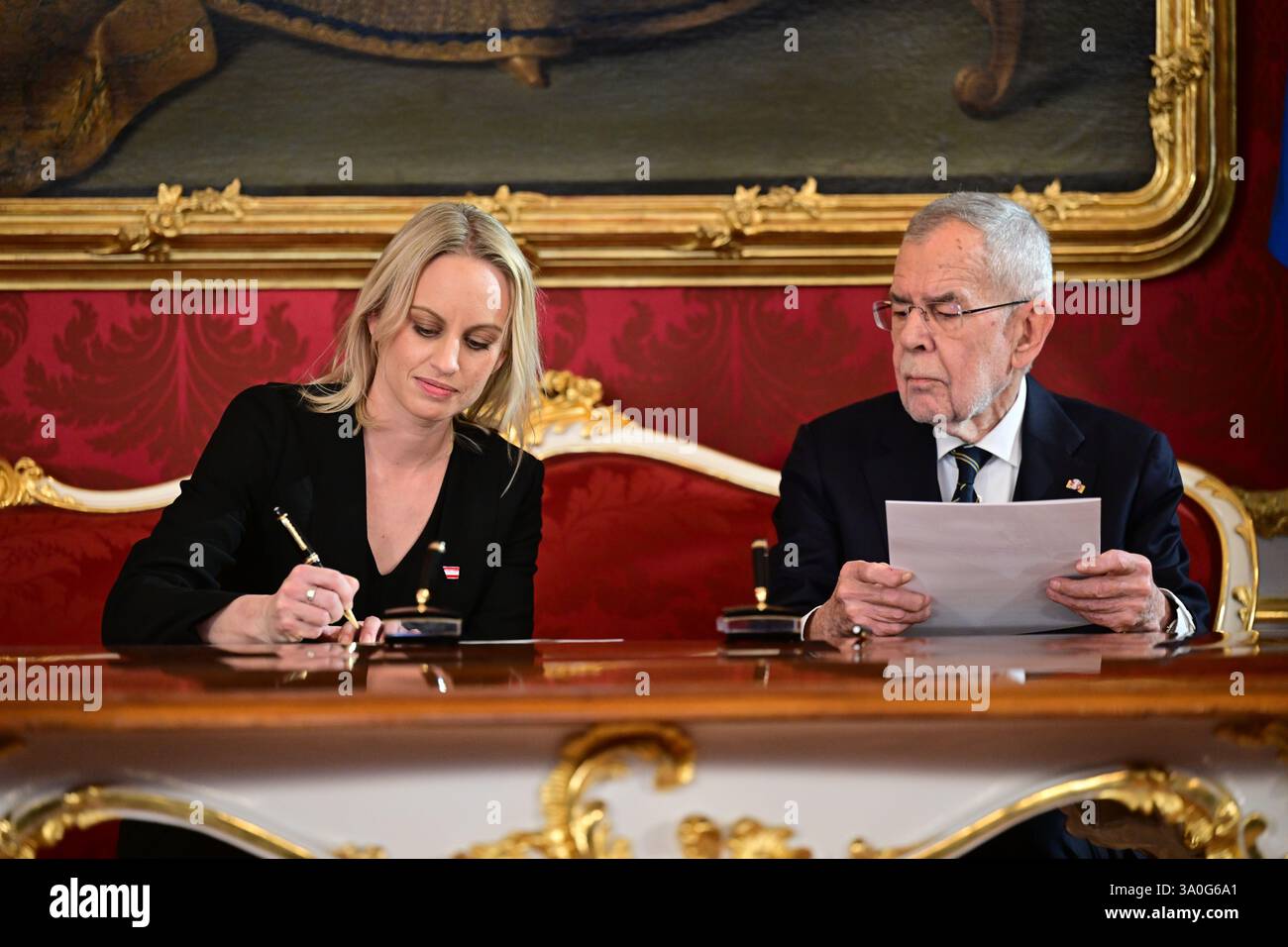 Vienna, Austria. 03rd Mar, 2025. ABD0070 20250303 - The swearing-in of ...