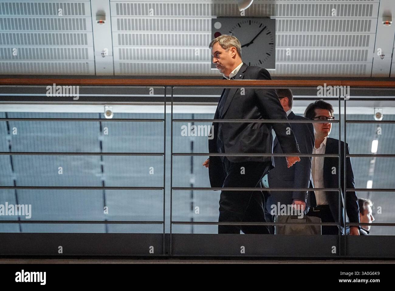 04 March 2025, Berlin: Markus Söder, CSU leader and Minister President ...
