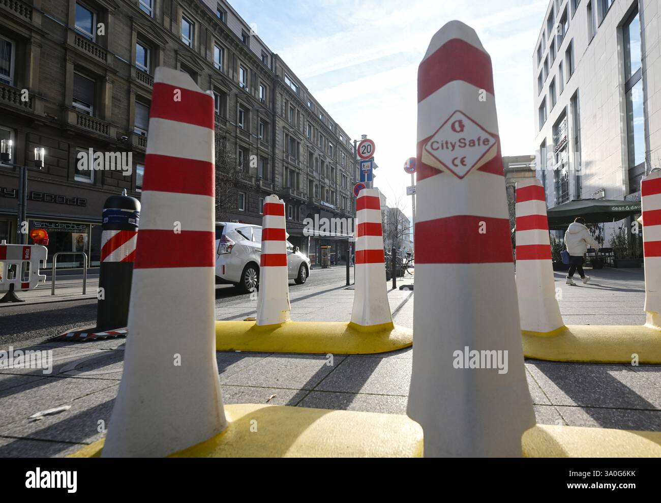 Stuttgart, Germany. 04th Mar, 2025. Mobile bollards can be seen on an ...