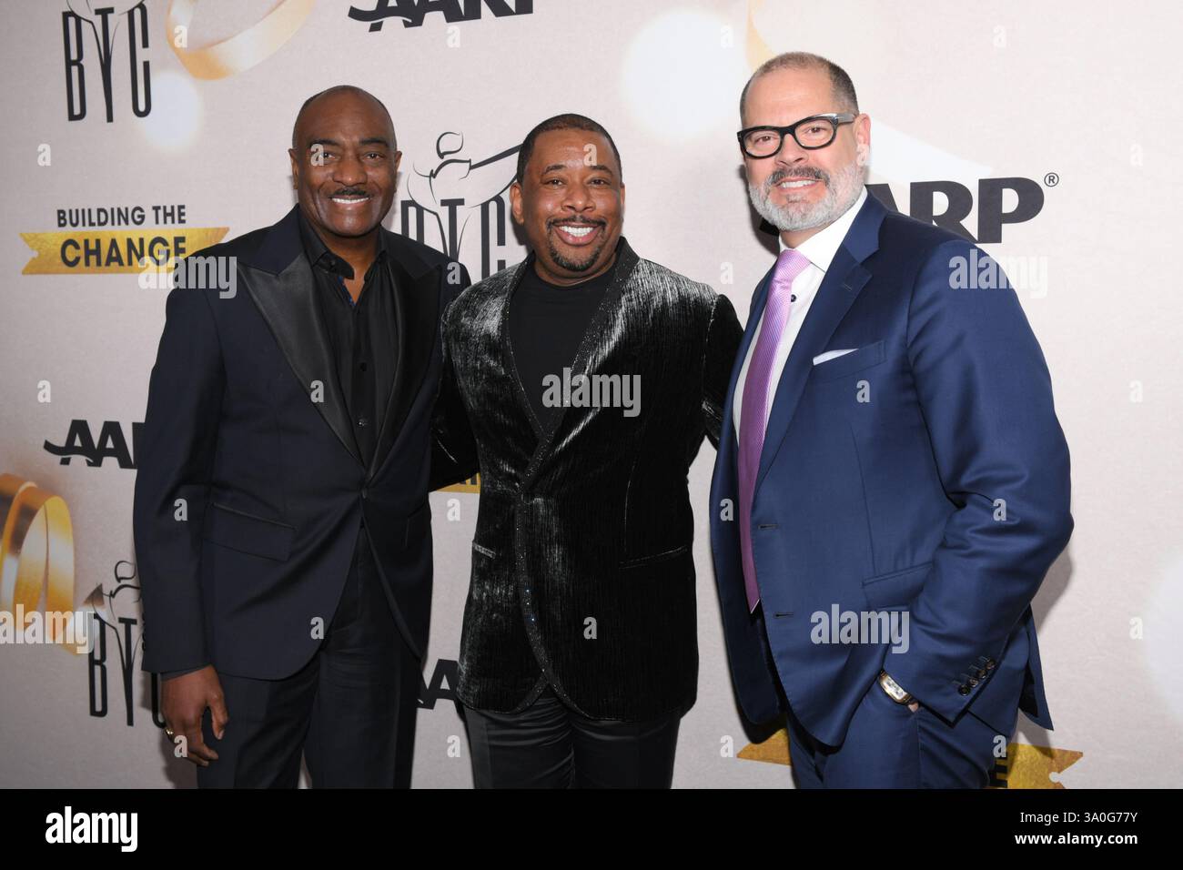New York, USA. 03rd Mar, 2025. (L-R) Reggie Van Lee, Brian A. Moreland ...
