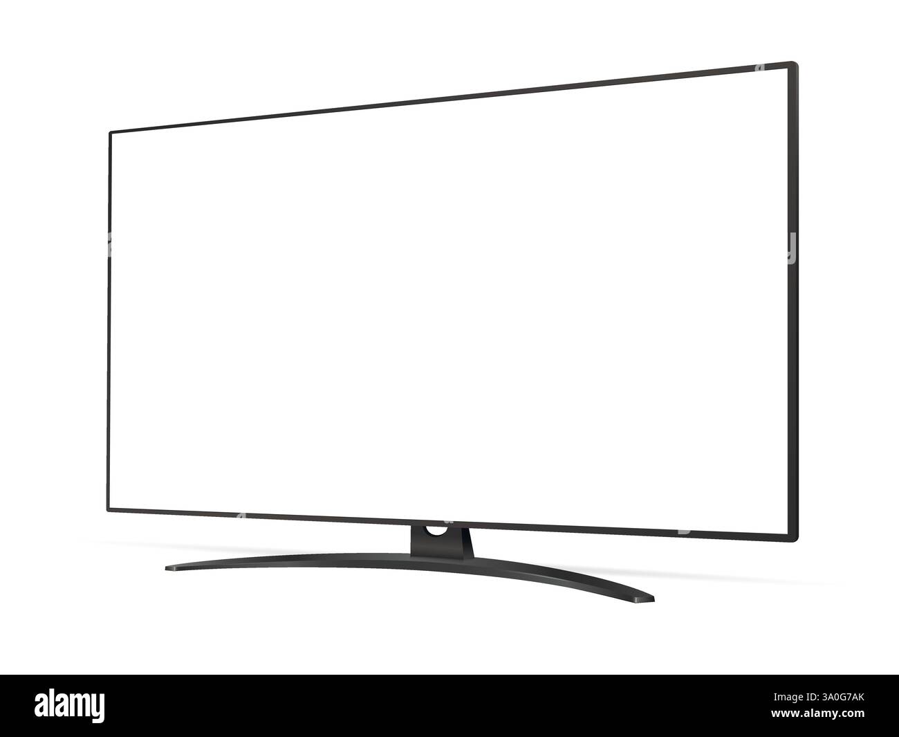 Realistic tv screen. Smart tv mockup. Blank television template. Vector ...