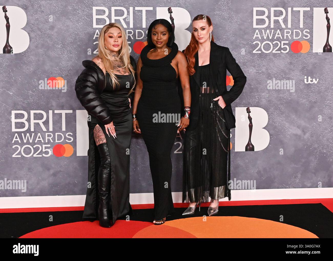 ***STRICTLY EDITORIAL USE ONLY*** Sugababes attends The BRIT Awards ...