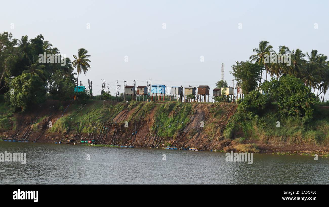 Beautiful View of Krishna River During the Maharashtra and Karnataka ...