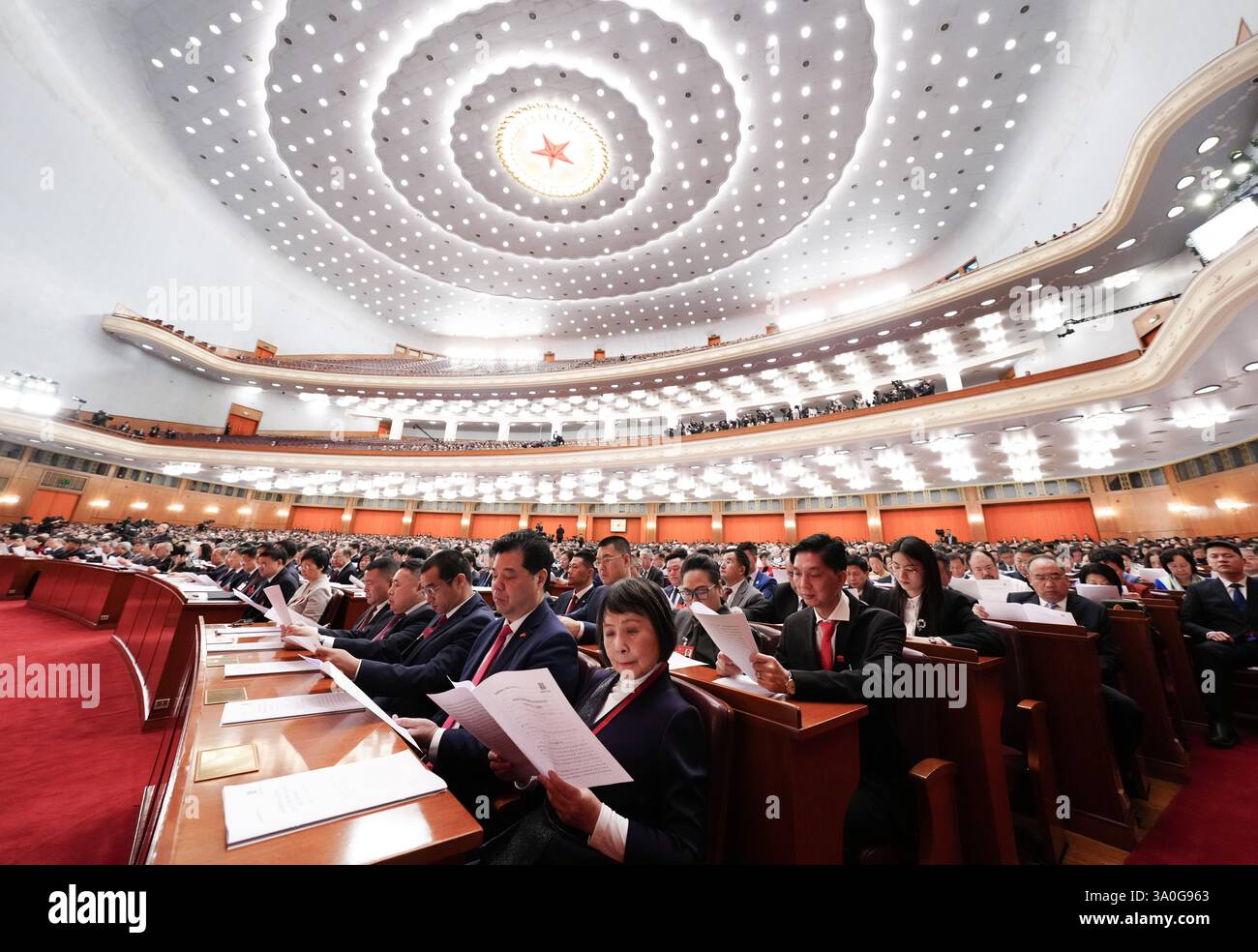 Beijing, China. 4th Mar, 2025. The opening meeting of the third session ...