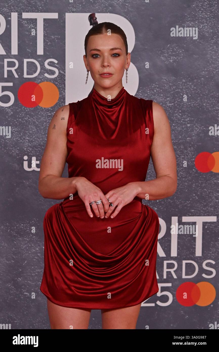 ***STRICTLY EDITORIAL USE ONLY*** Becky Hill attends The BRIT Awards ...