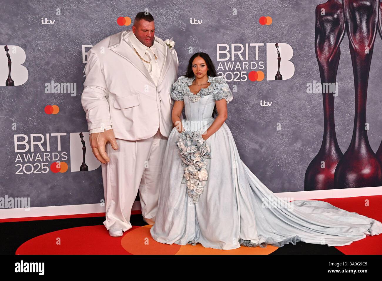 ***STRICTLY EDITORIAL USE ONLY*** Jade (Jade Thirwell) attends The BRIT ...