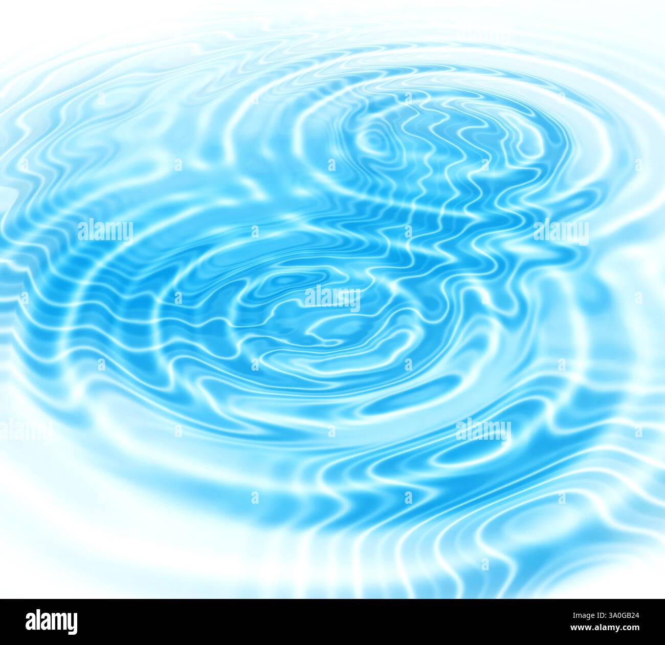 Abstract background with blue radial water ripples Stock Photo - Alamy