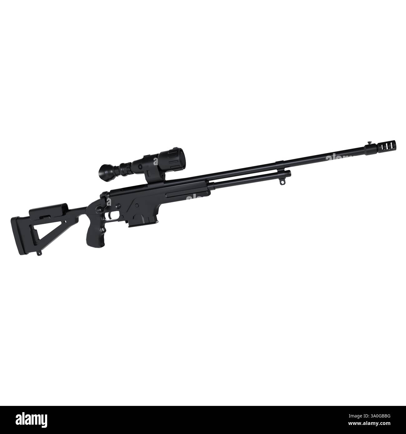 Sniper rifle 3d concept Cut Out Stock Images & Pictures - Alamy