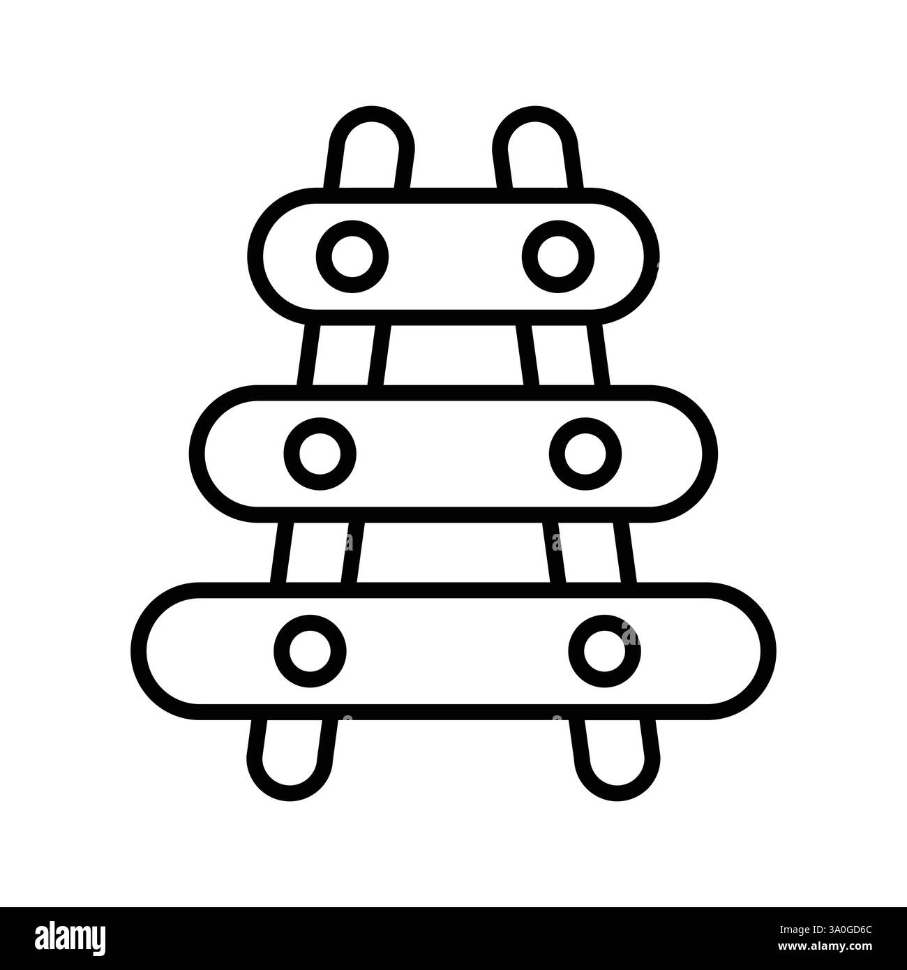 Percussion music instrument, modern design of xylophone, icon of ...